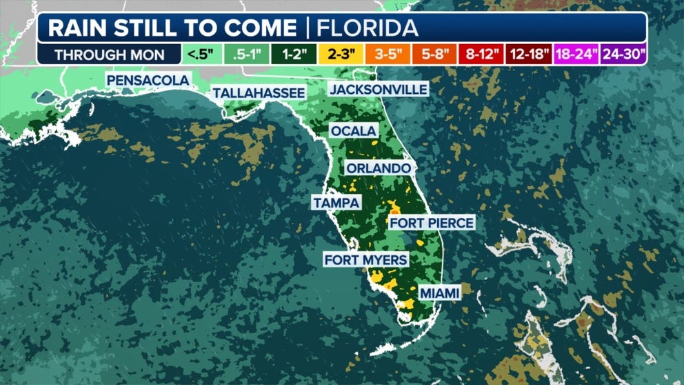 Round after round of thunderstorms to drench Florida through this ...