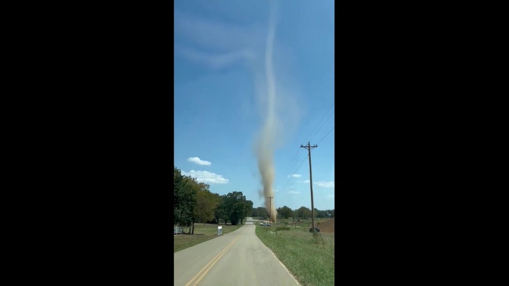 Video shows dust devil towering over Tennessee field | Latest Weather ...