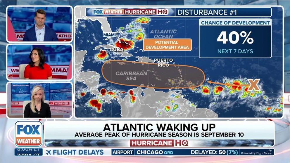 Atlantic waking up as average peak hurricane season nears on Sept. 10 ...