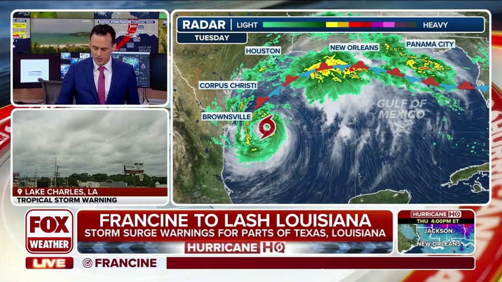 Tropical Storm Francine forecast to become hurricane on Tuesday ...