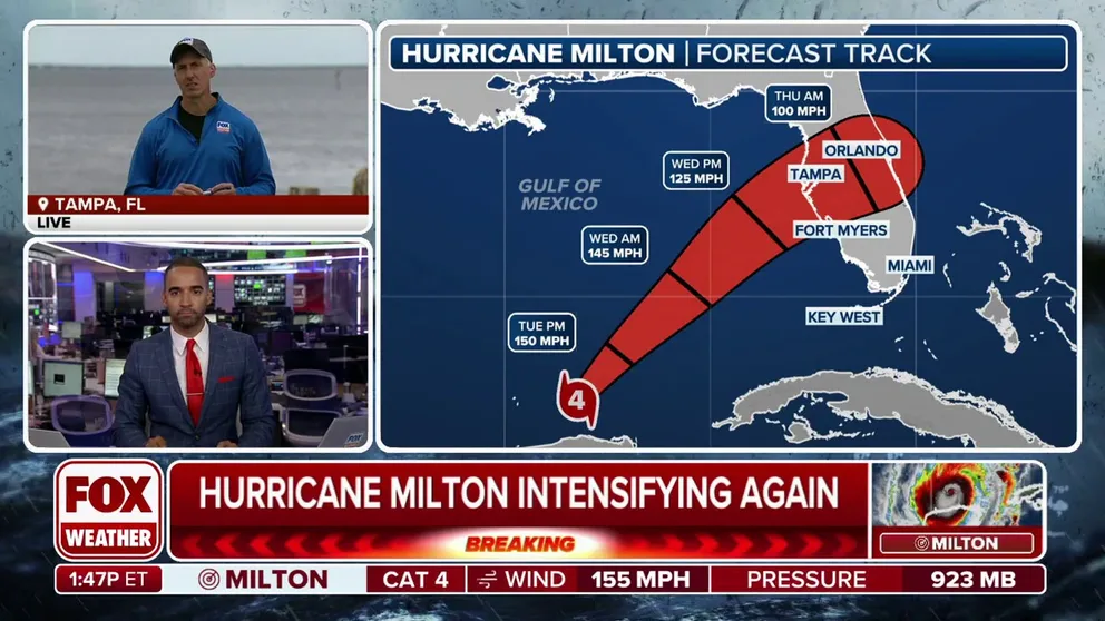 Milton approaches Cat 5 strength again as Florida prepares for life ...