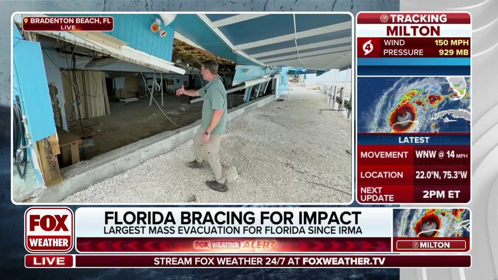 Bradenton Beach faces historic storm surge from Milton still reeling ...