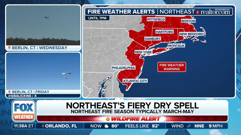Fire Weather Warnings expand to 35 million people across the Northeast ...