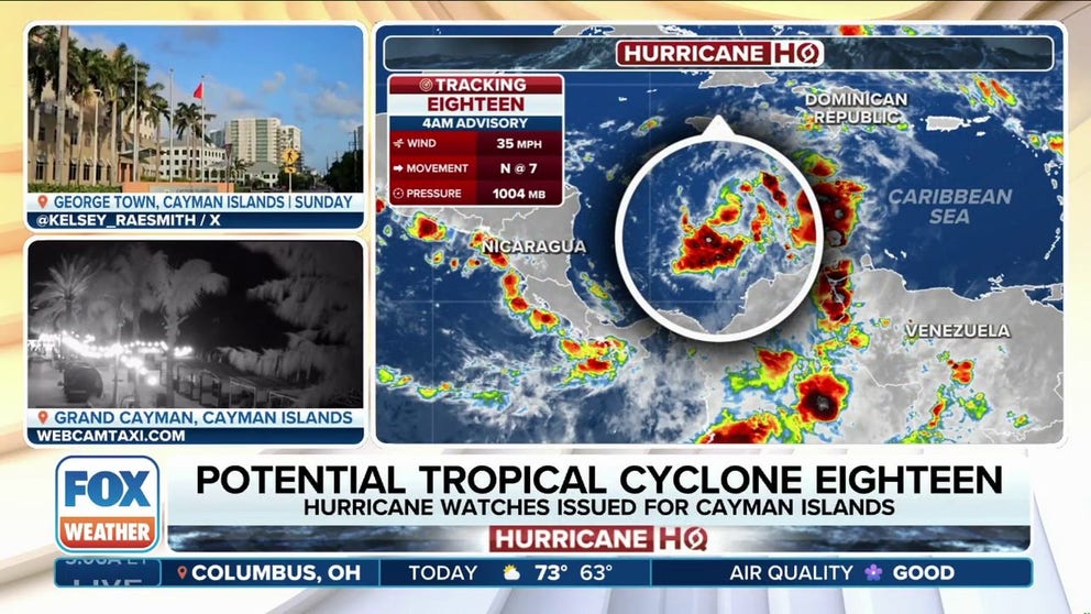 Hurricane Watches posted as Potential Tropical Cyclone 18 becomes ...