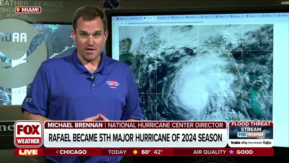 NHC Director Michael Brennan provides update on Hurricane Rafael ...