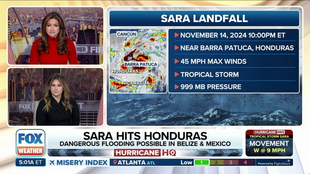 Florida in the clear as Sara no longer expected to survive Central ...