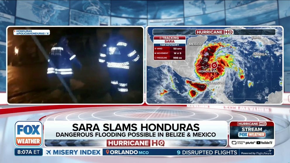 Tropical Storm Sara slams Honduras with rain totals topping 30 inches ...