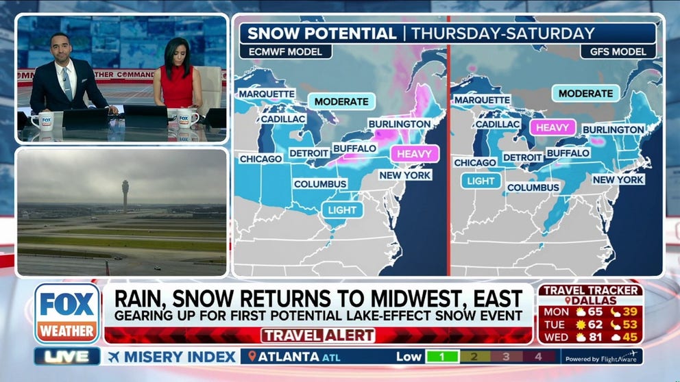 Winter storm to snarl Thanksgiving travel as snow, rain blast millions ...