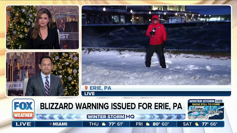 Blizzard Warning issued in Erie, Pennsylvania, as winter storm sweeps ...