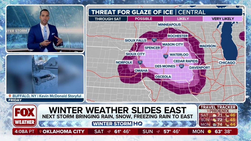 Ice Storm Warnings cover wide swath of Iowa as winter storm sweeps ...