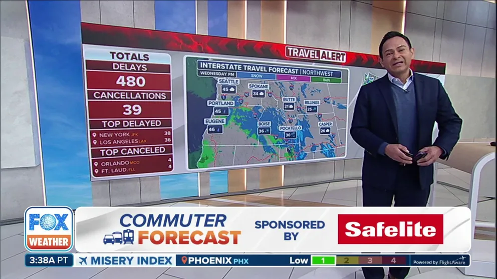 FOX Weather commuter forecast: How travel conditions look across the US ...