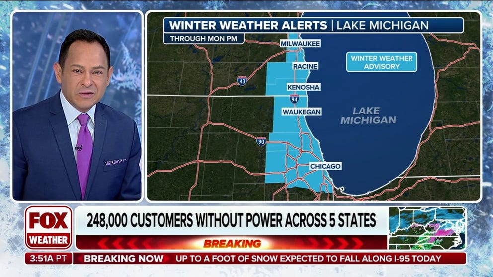 Rare lake-effect snow event in Chicagoland on Monday | Latest Weather ...