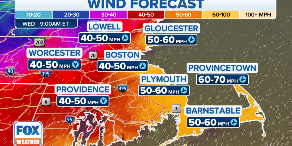 Nor'easter impacts: Dangerous wind continues Wednesday | Fox Weather