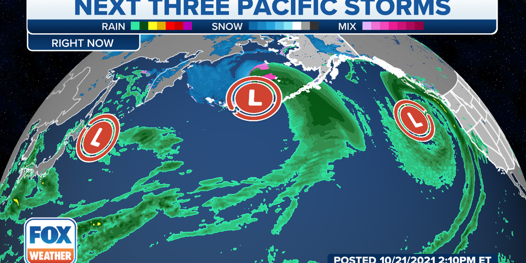 Trio of Pacific storm systems fueled by atmospheric rivers to bring ...