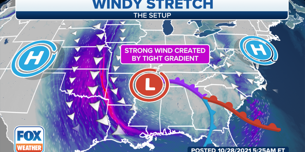 Strong winds knock out power, delay flights in nation's heartland | Fox ...