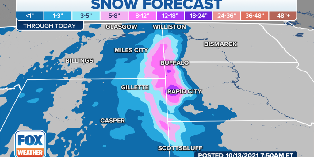 Blizzard Warnings issued as heavy snow continues in northern Rockies ...