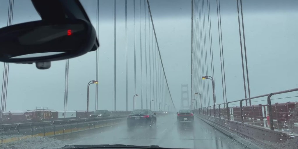 Eerie sounds wail from Golden Gate Bridge during wind storm | Fox Weather