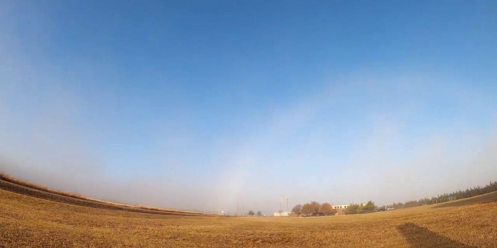 Rare 'fogbow' caught on video by Kansas meteorologist | Fox Weather
