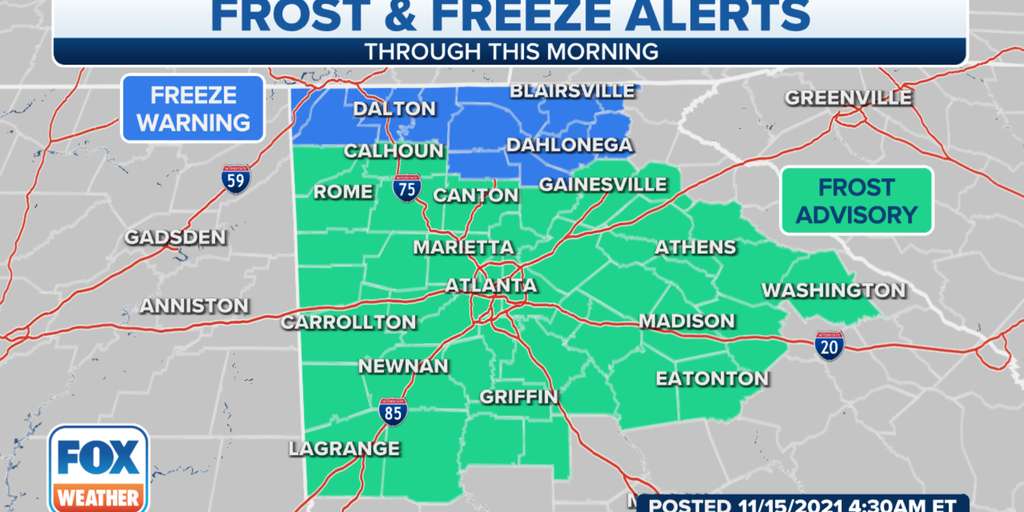 Cooler temperatures bring frost, freeze alerts to parts of the ...