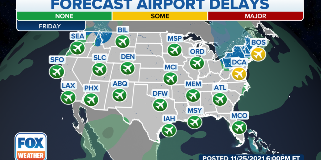 Weather delays possible for return travel home | Fox Weather