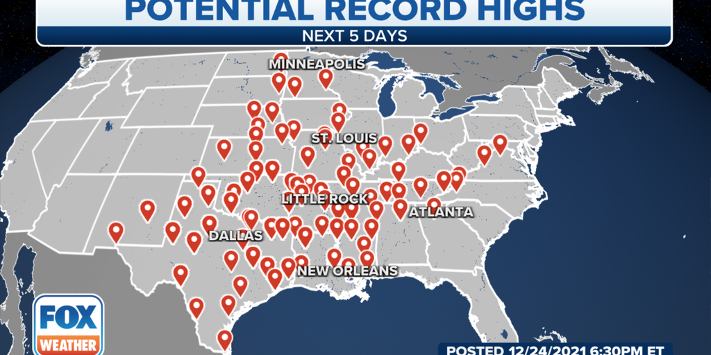 Record-breaking temperatures possible for the central, eastern US this ...