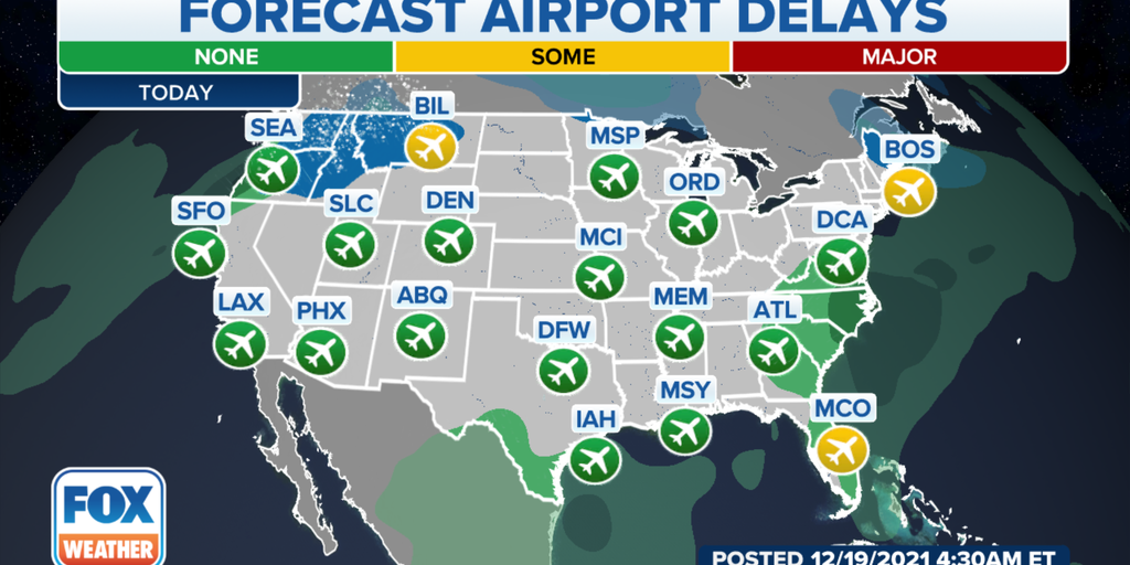 Christmas travel forecast: Weather to improve for major hubs | Fox Weather