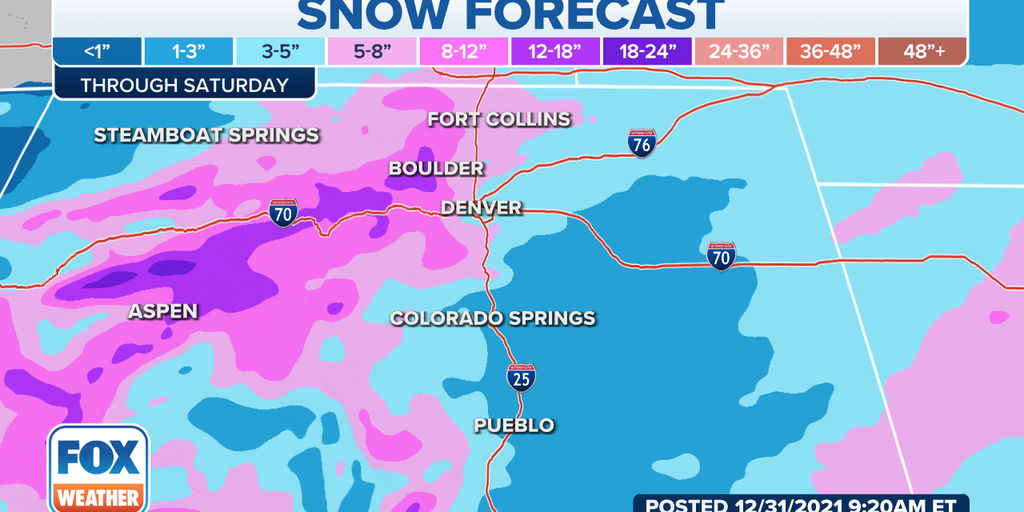 Rockies snowstorm to end fire conditions in Colorado | Fox Weather