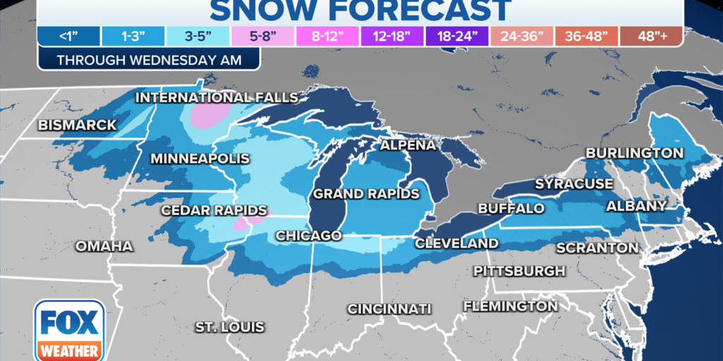Another round of winter weather ahead for Midwest, Northeast | Fox Weather