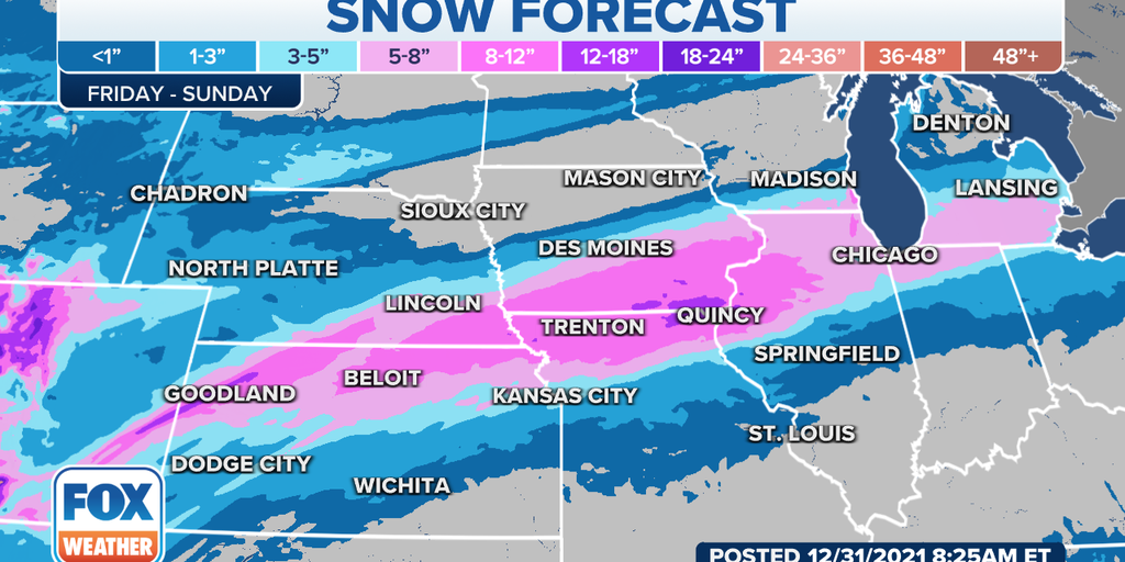Winter storm to bring up to 12 inches of snow to Midwest | Fox Weather