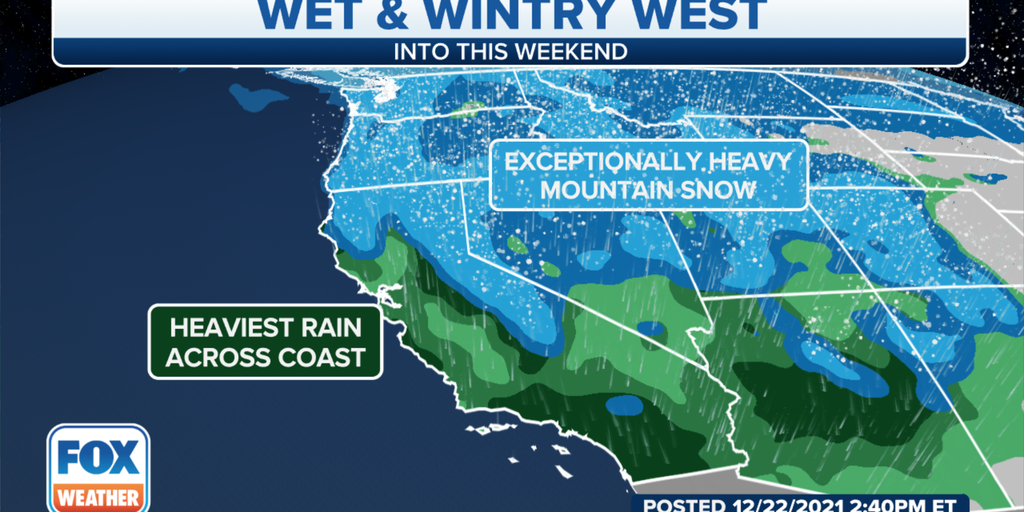 West Coast being slammed with heavy rain, snow through Christmas ...