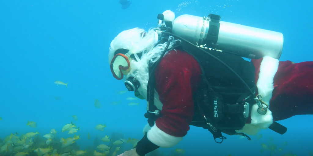 Scuba diving Santa spotted off Key Largo | Fox Weather