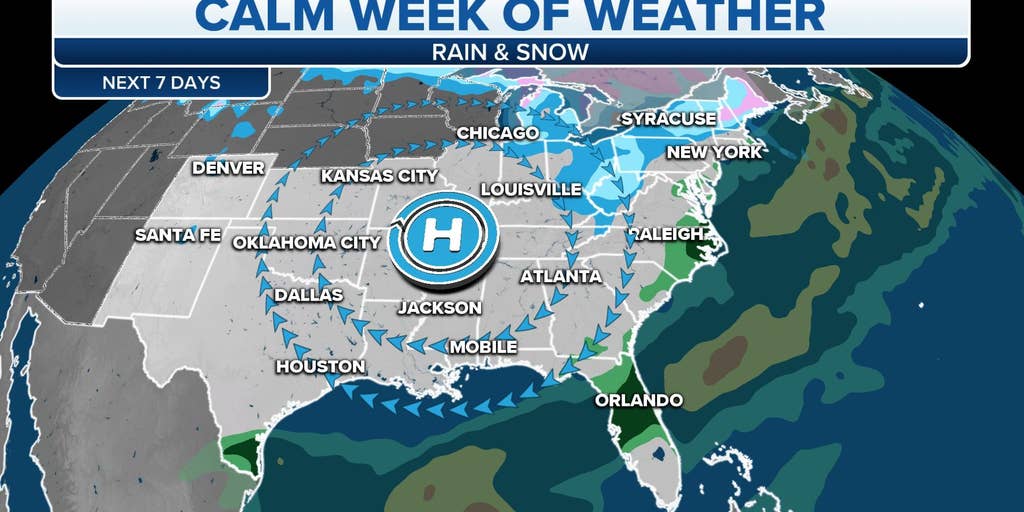 Quiet weather, warmer temperatures expected for most of the country ...