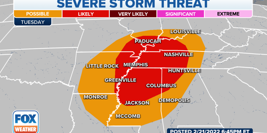 Storm system brings severe thunderstorms, flooding to parts of southern ...