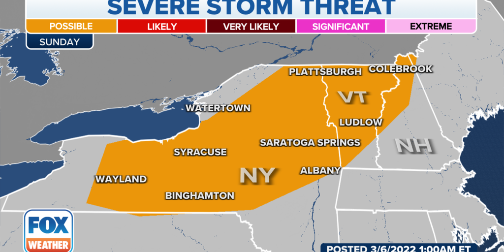Severe thunderstorms, strong winds possible in the Northeast | Fox Weather