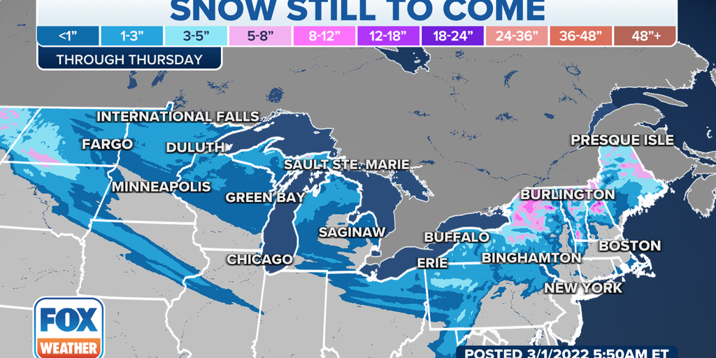 Pair of clipper systems to spread light snow across northern tier ...