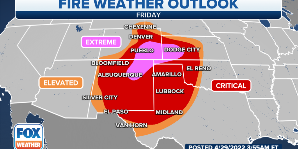 Dangerous day of fire weather expected for parts of Colorado, Kansas on ...