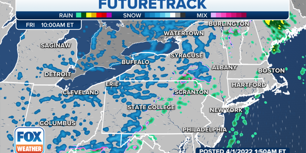 Dangerous snow squalls expected to sweep across Northeast on April ...