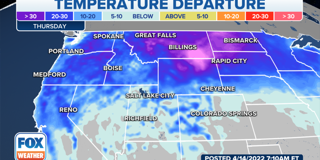 Much of the country to see cooler temperatures in wake of severe ...