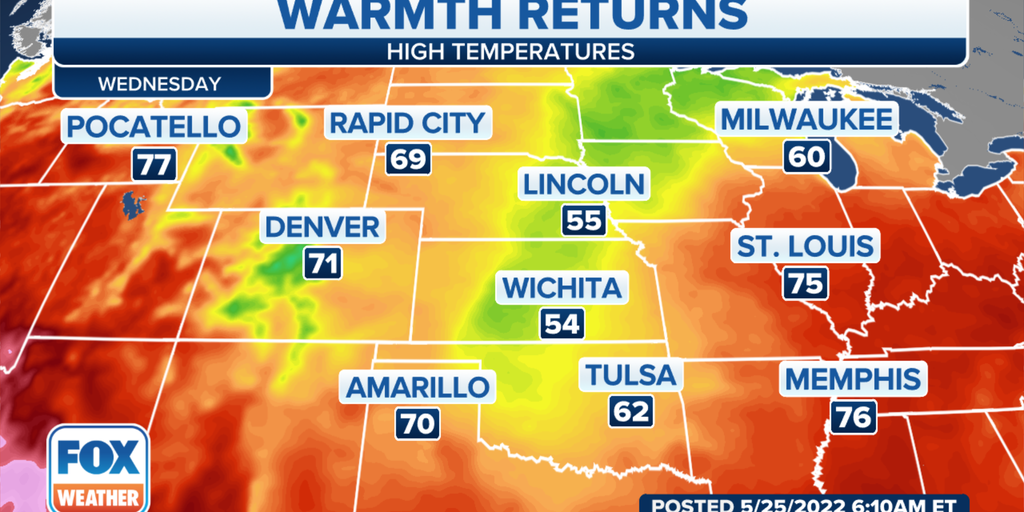 Temperatures feeling more like March than May in the Central Plains ...