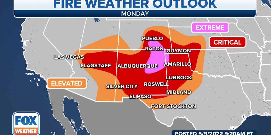 'Dangerous and dire' fire weather conditions continue in the Southwest ...