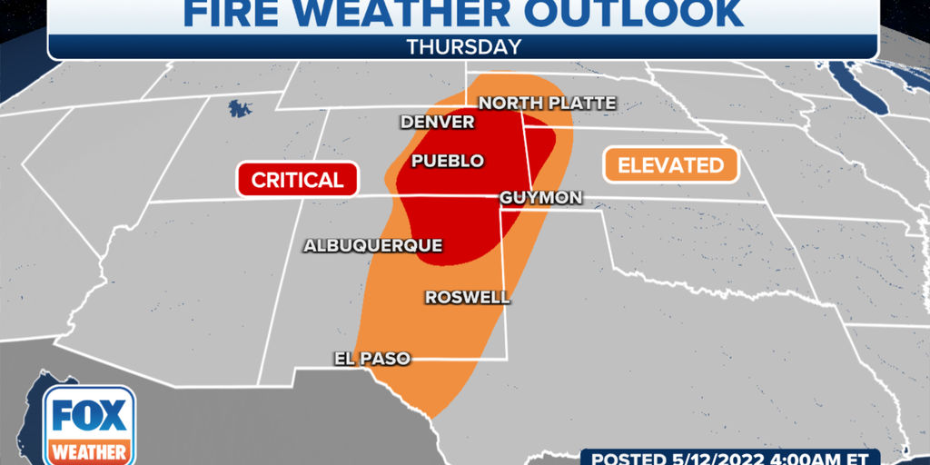 More dangerous fire weather for Southwest before conditions ease Friday ...