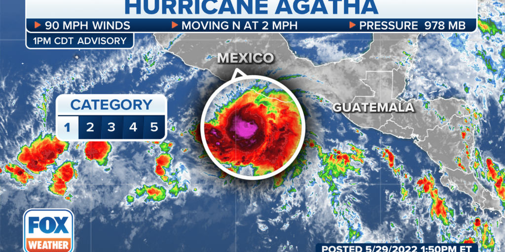 Hurricane Agatha forms in the Eastern Pacific; Landfall expected in ...