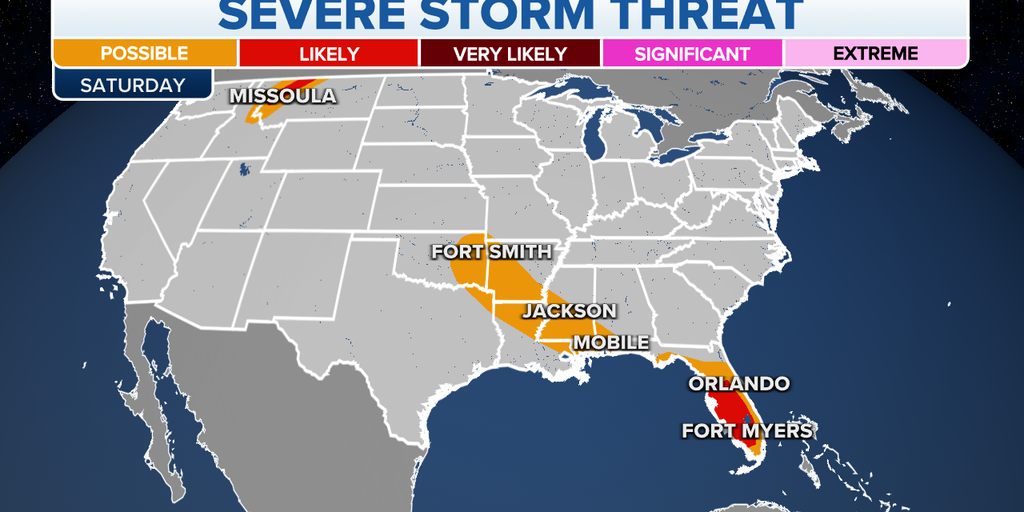 Scattered damaging winds possible across parts of Florida peninsula ...