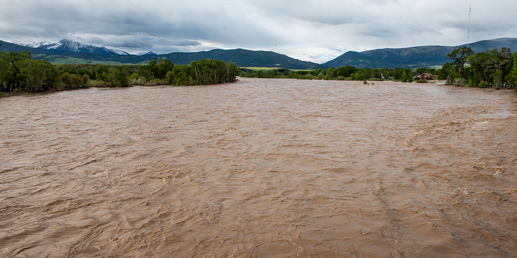 Yellowstone River remains at record flood levels as water begins to ...