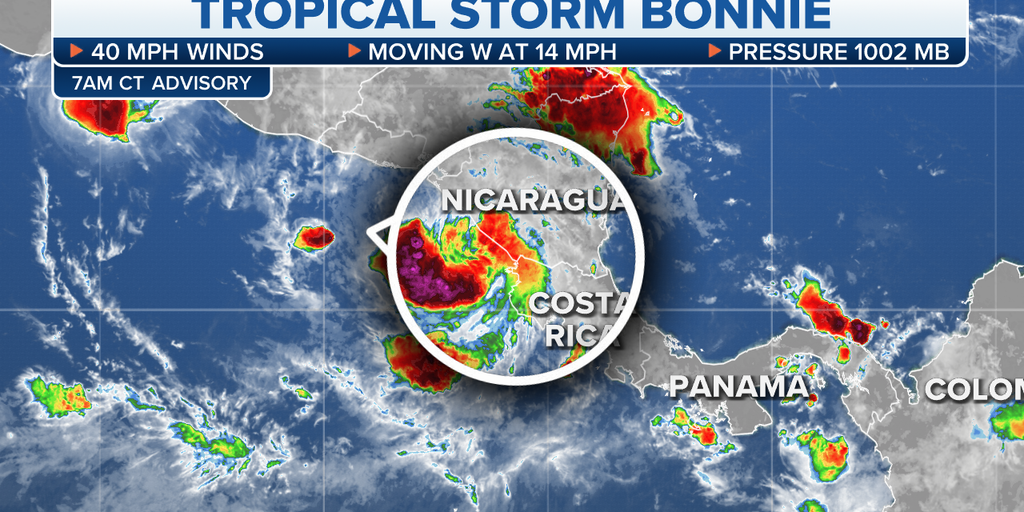 Tropical Storm Bonnie emerges into the Pacific after making landfall in ...