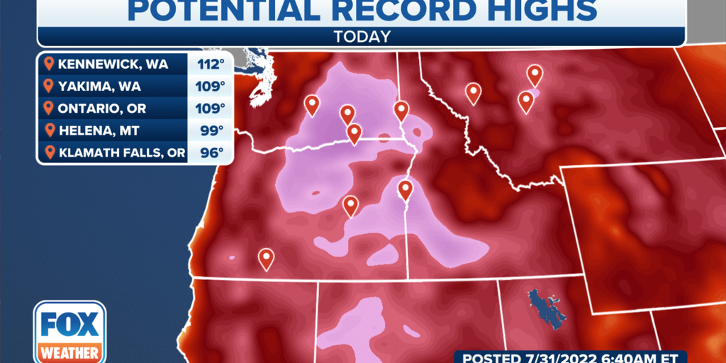 Dangerous heat in Pacific Northwest finally winds down on Monday | Fox ...