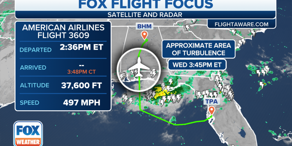 Severe turbulence in the skies over the Southeast injures 8 aboard an ...