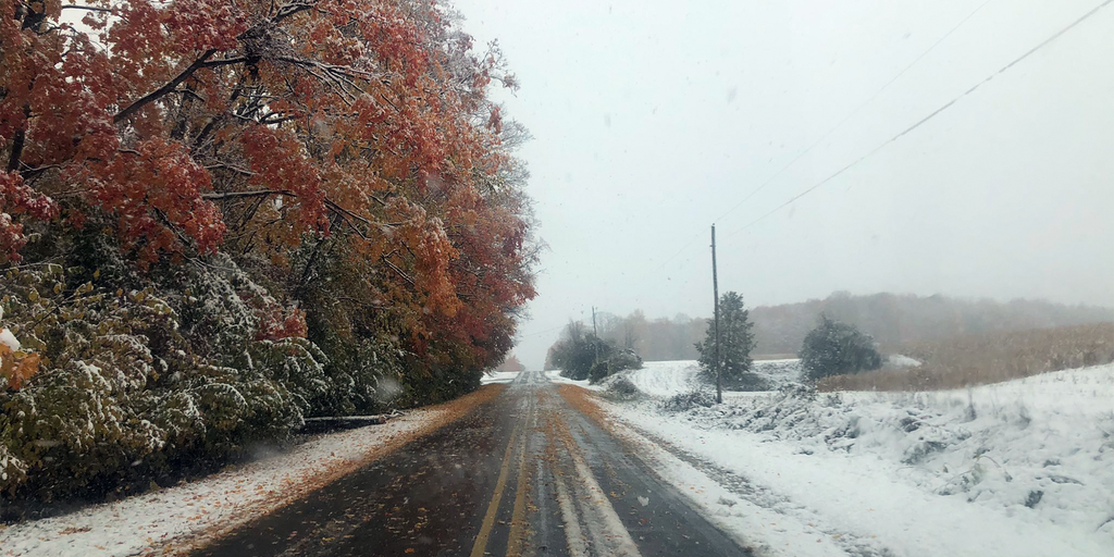Early-season winter storm pounds parts of Great Lakes; snow totals ...