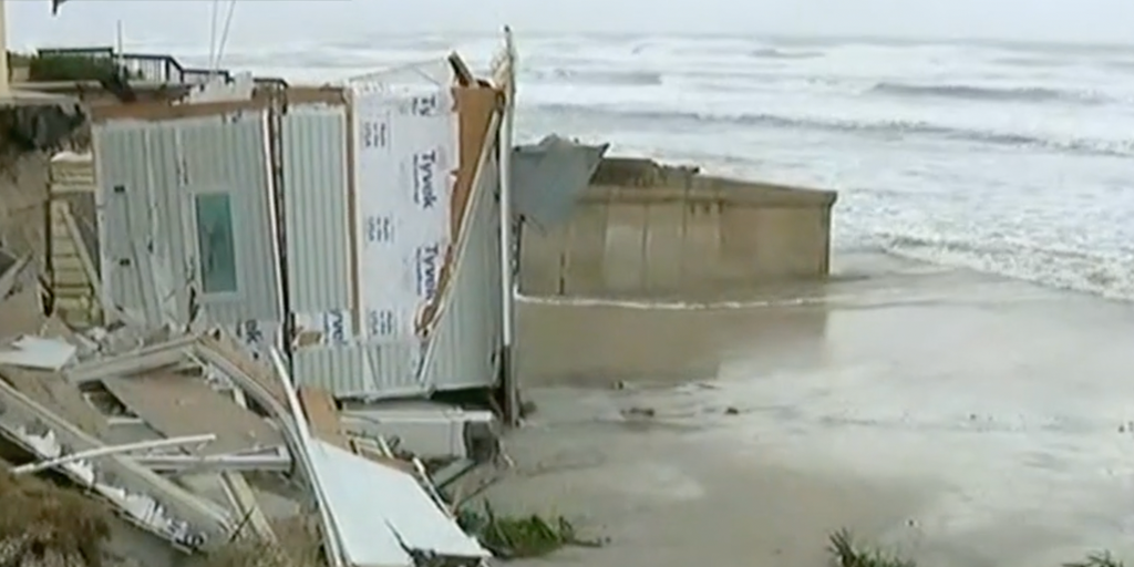 Home collapses into the sea as Tropical Storm Nicole erodes Florida ...