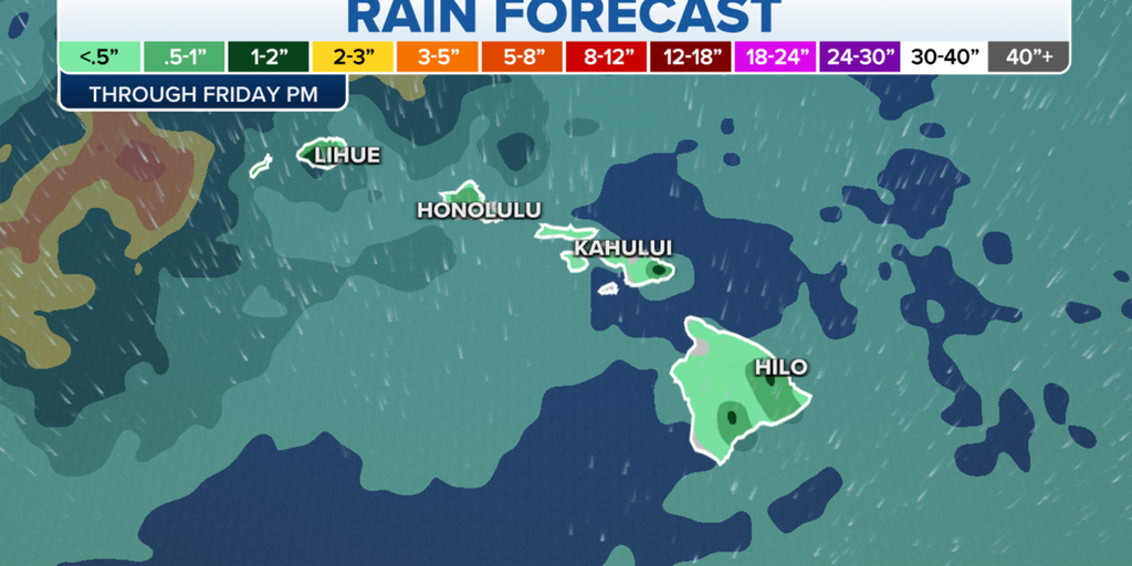 Drenching thunderstorms prompt Flash Flood Watches for parts of Hawaii ...